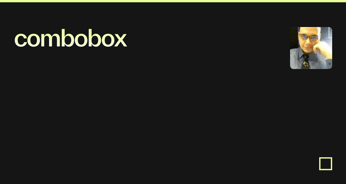 combobox - Codesandbox
