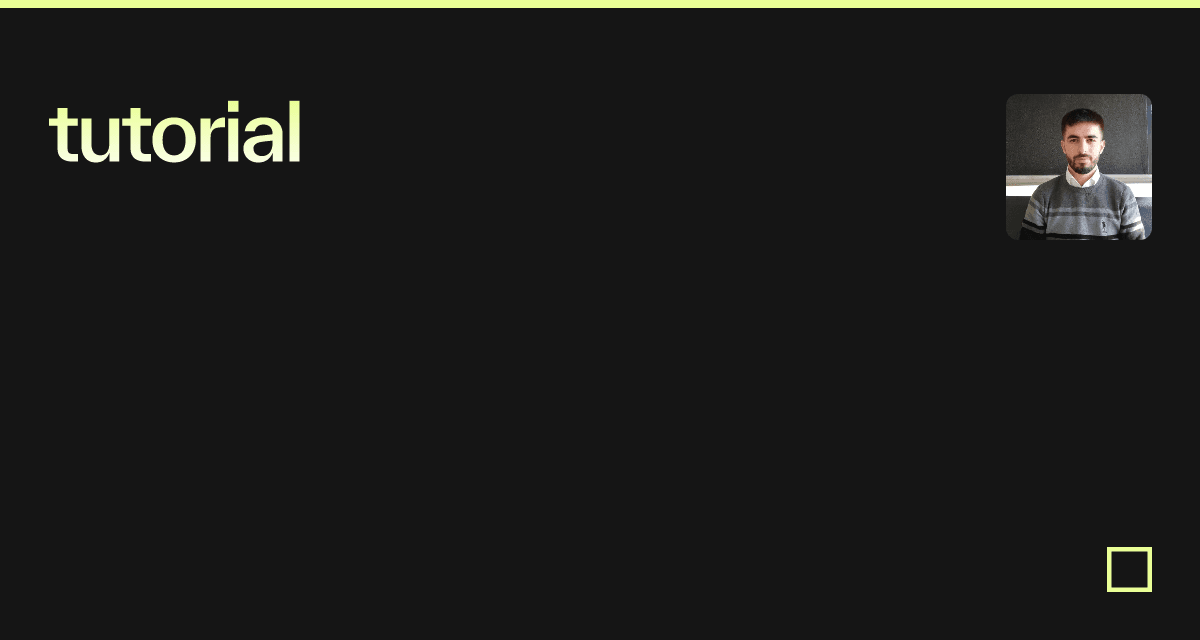 tutorial - Codesandbox