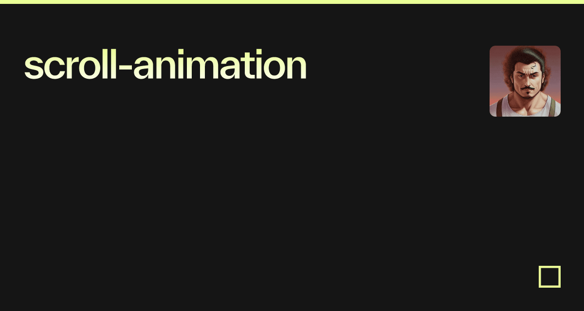 scroll-animation - Codesandbox