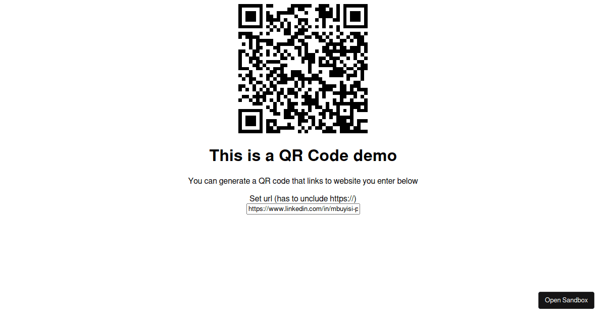 qr-demo - Codesandbox