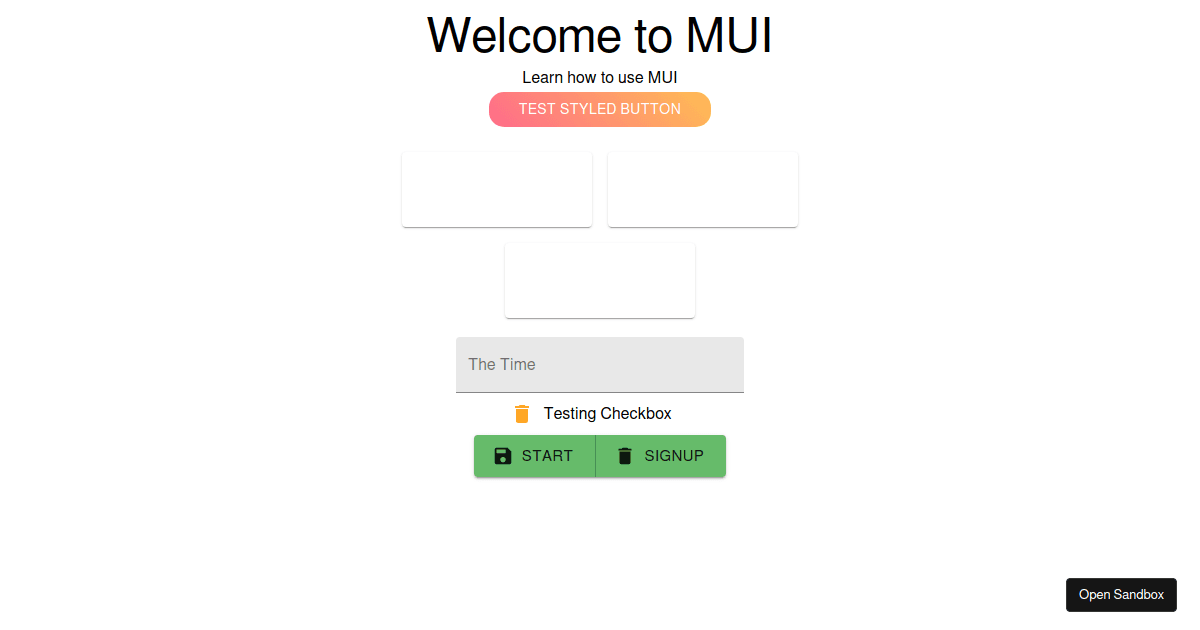 React Material Ui Codesandbox
