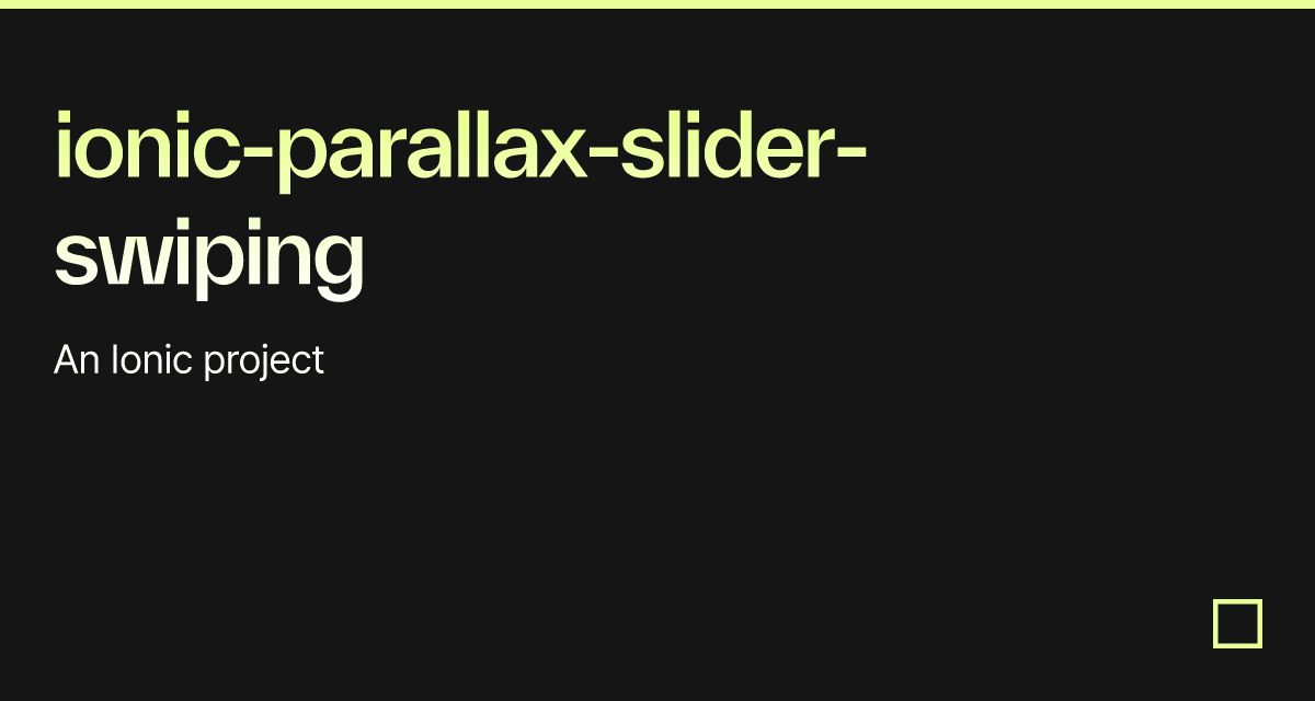 ionic-parallax-slider-swiping - Codesandbox
