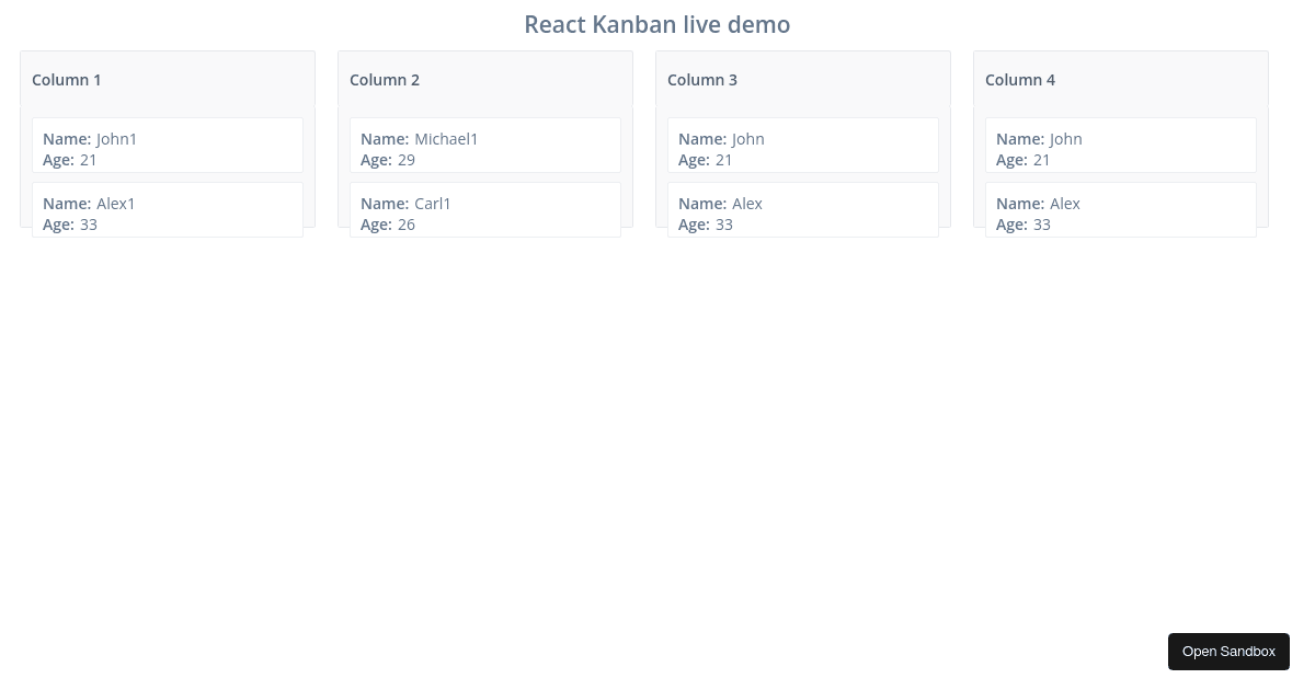 react-kanban-dnd - Codesandbox