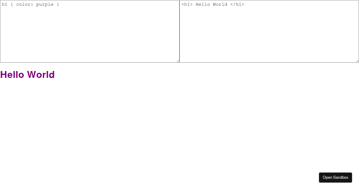 Console Log Example Codesandbox