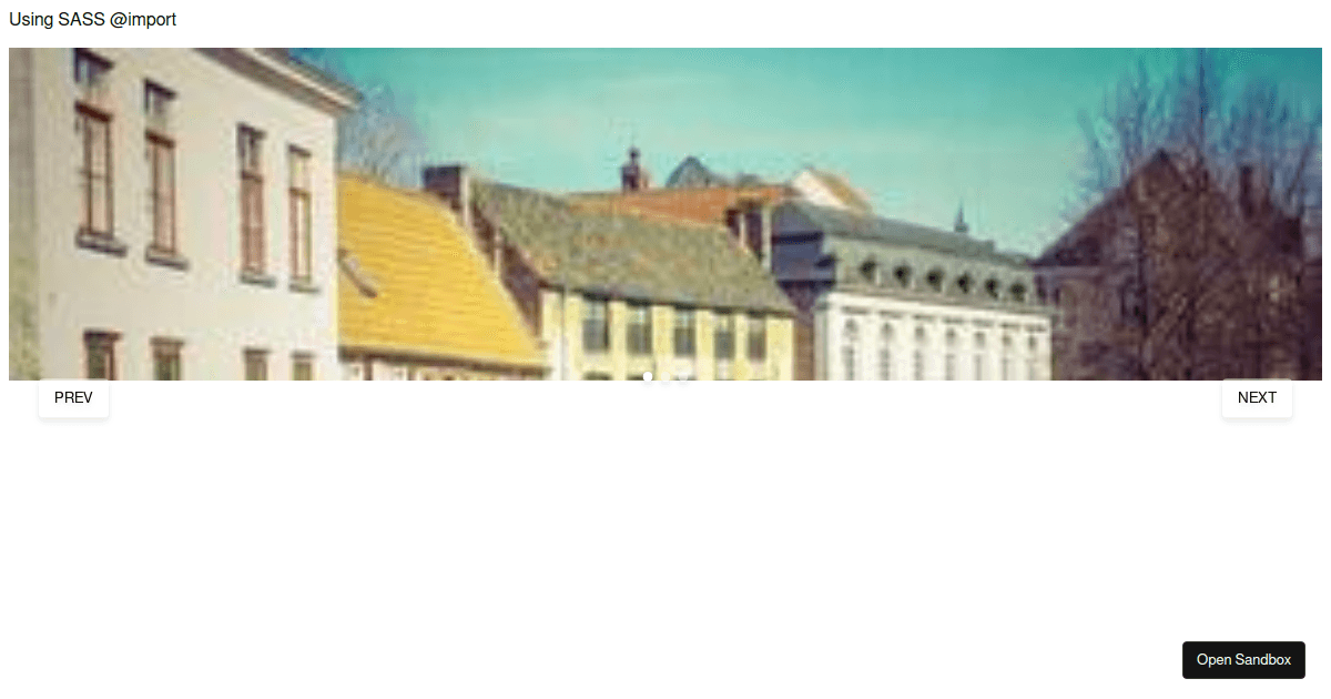 glide slider example - Codesandbox