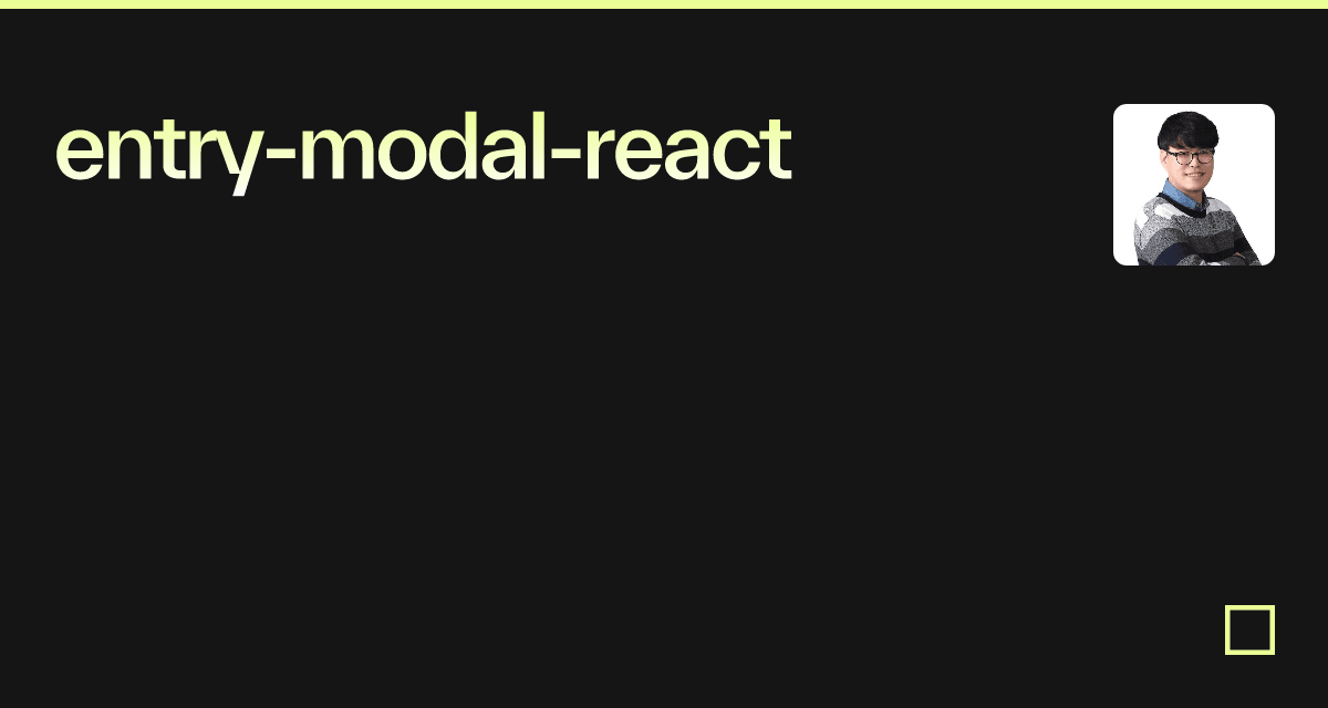 entry-modal-react - Codesandbox