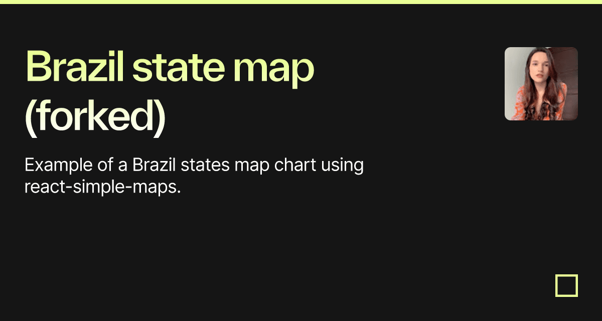 Brazil state map (forked) - Codesandbox