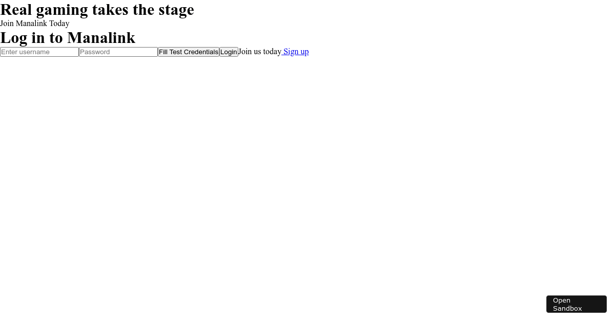 manalink - Codesandbox