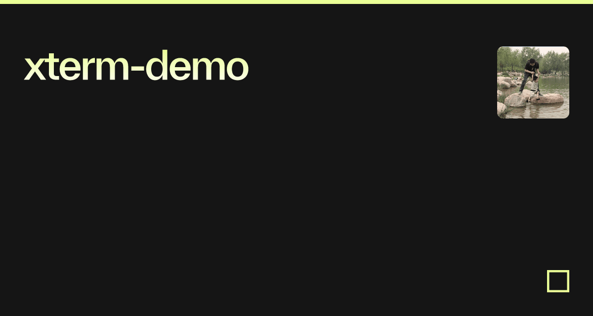 xterm-demo - Codesandbox