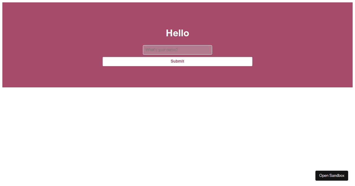 Changing button color and text - Codesandbox