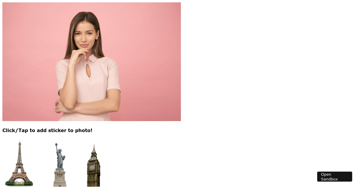 stickers - Codesandbox