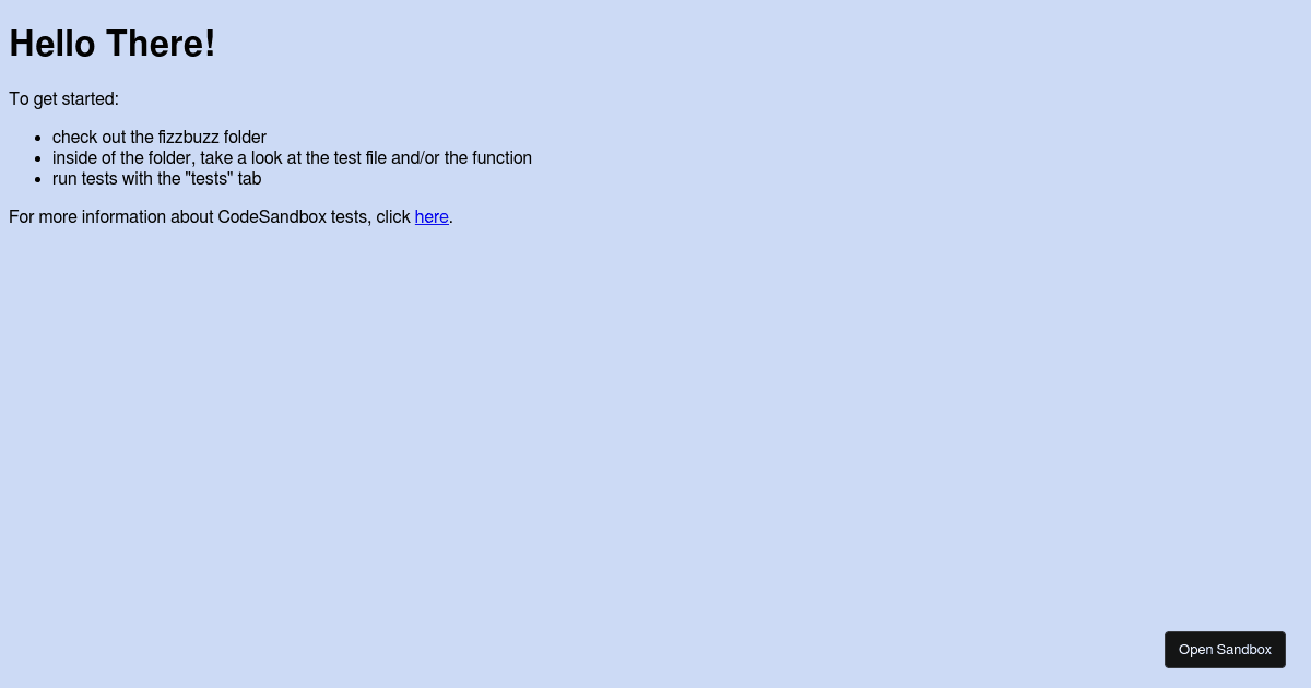 Jest Testing Example - Codesandbox Jest Testing Example - Codesandbox