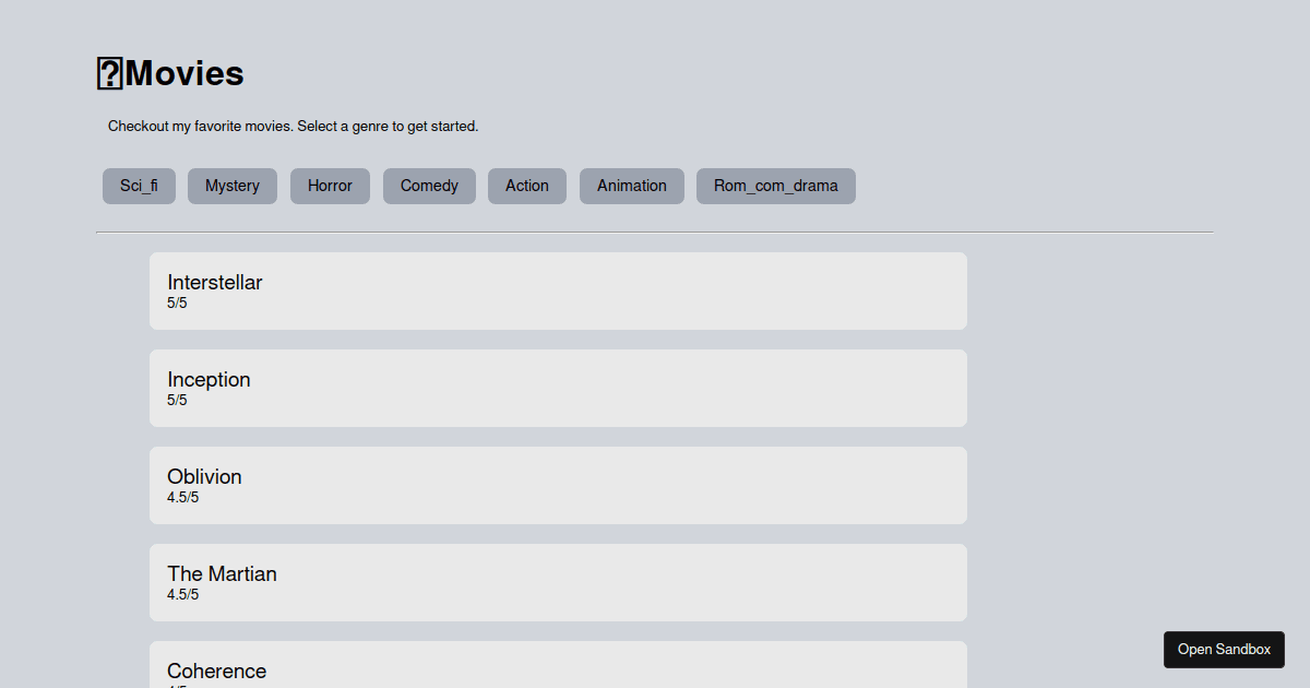 music-recommendation-app - Codesandbox