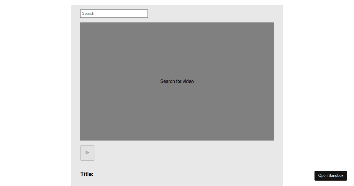 youtube-app - Codesandbox