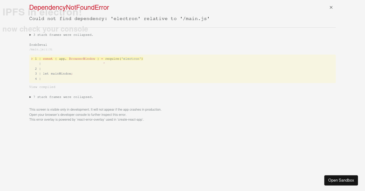 Example Js Ipfs In Electron Codesandbox