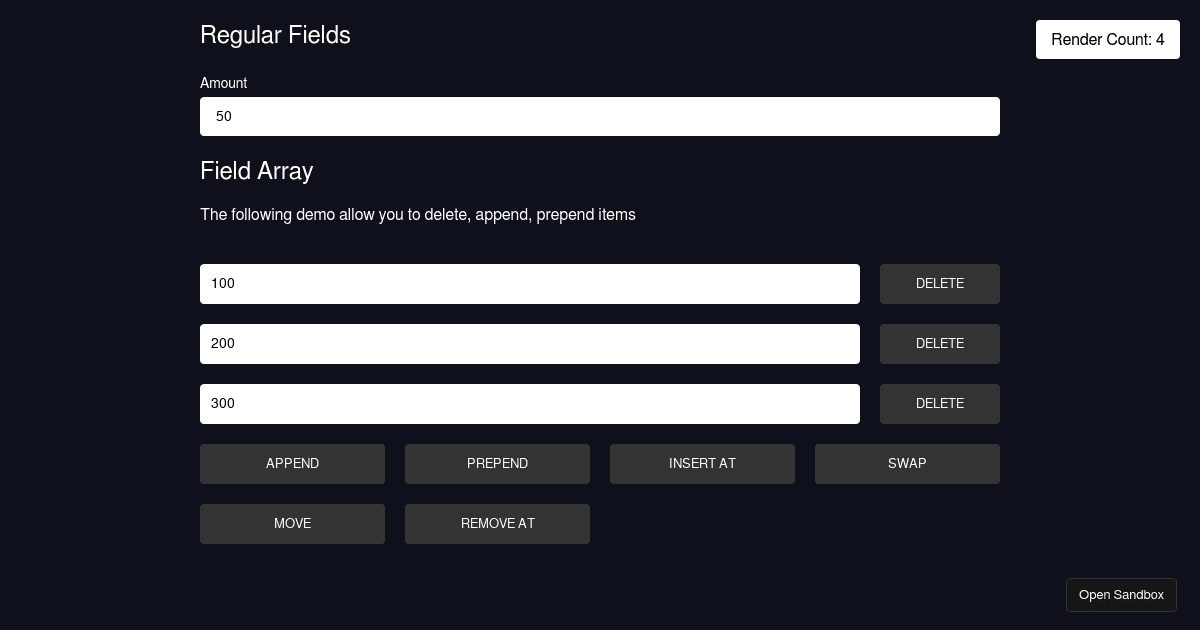 [issue]-RHF-values-v5.4.1 - Codesandbox