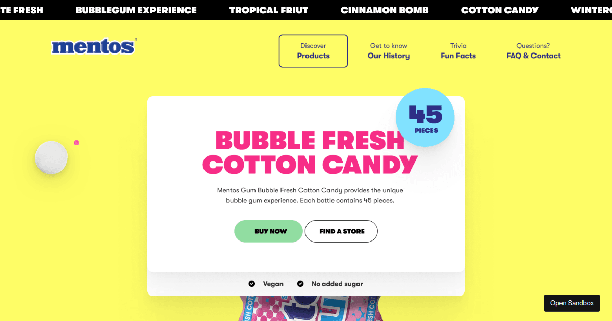 matter-candy v3 - Codesandbox