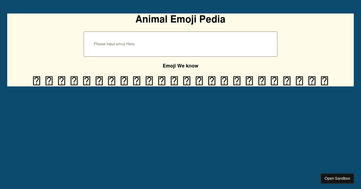 animal-emoji-pedia - Codesandbox