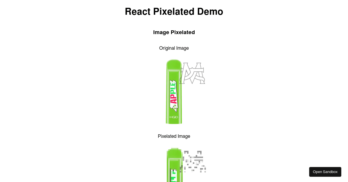 react-pixelate-example (forked) - Codesandbox