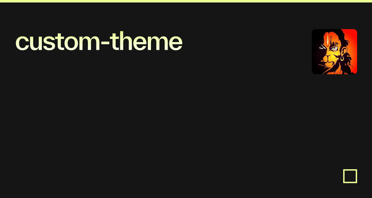 custom-theme - Codesandbox