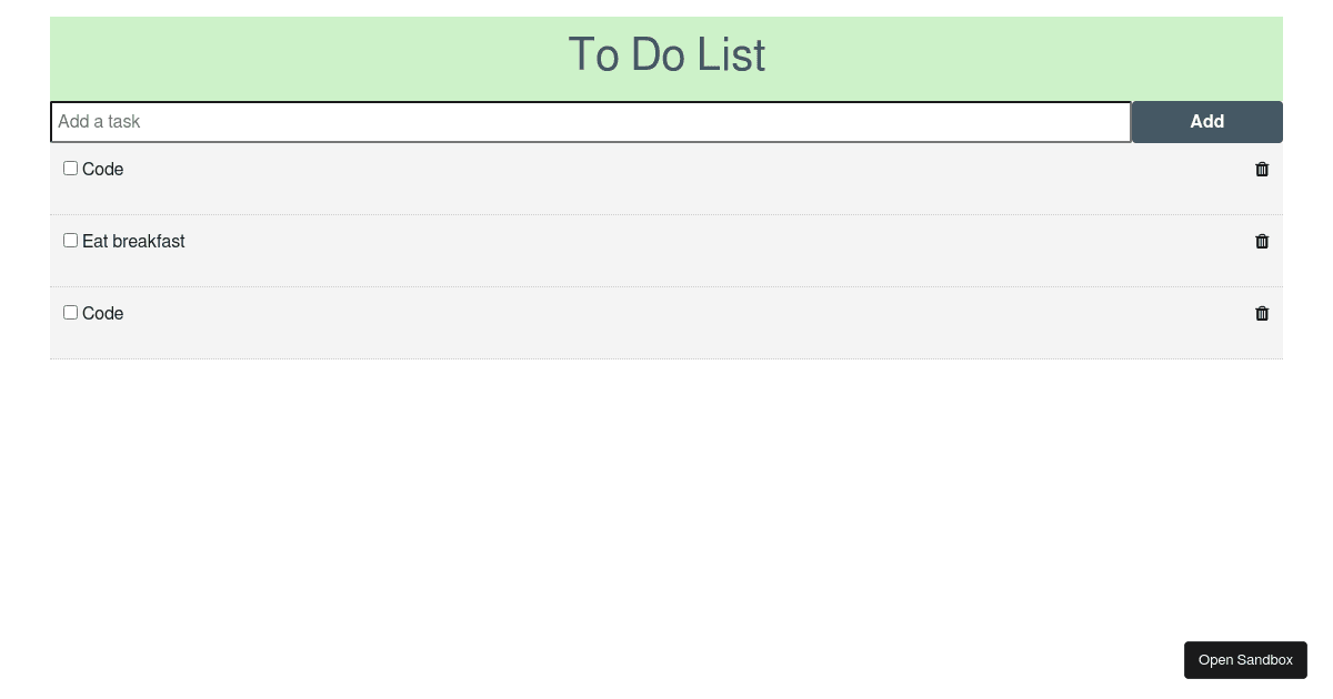To-Do-list - Codesandbox