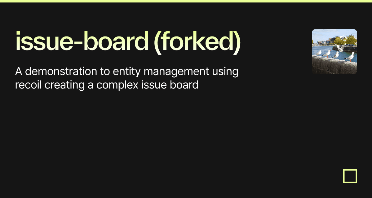 issue-board (forked) - Codesandbox