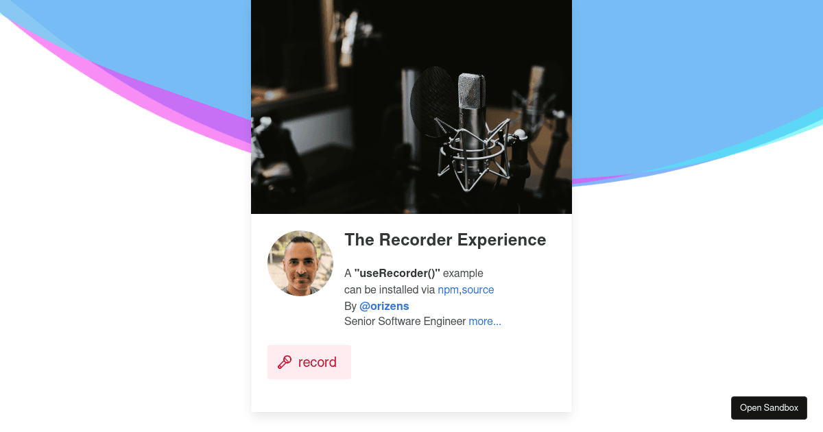 use-recorder-example - Codesandbox