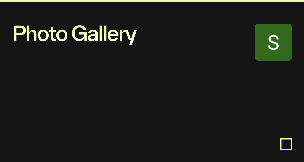 Photo Gallery - Codesandbox