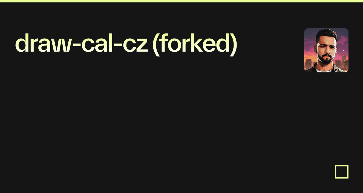 draw-cal-cz (forked) - Codesandbox
