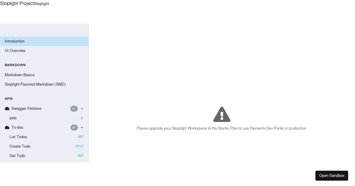 stoplight-dev - Codesandbox