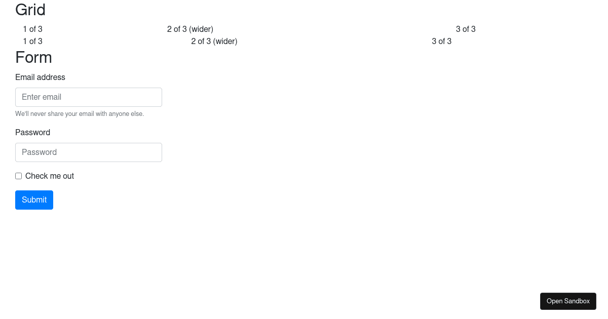 React Sandbox Demo - Codesandbox