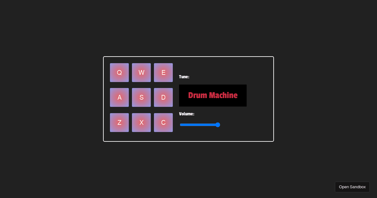 Front End Libraries Projects Build A Drum Machine Codesandbox