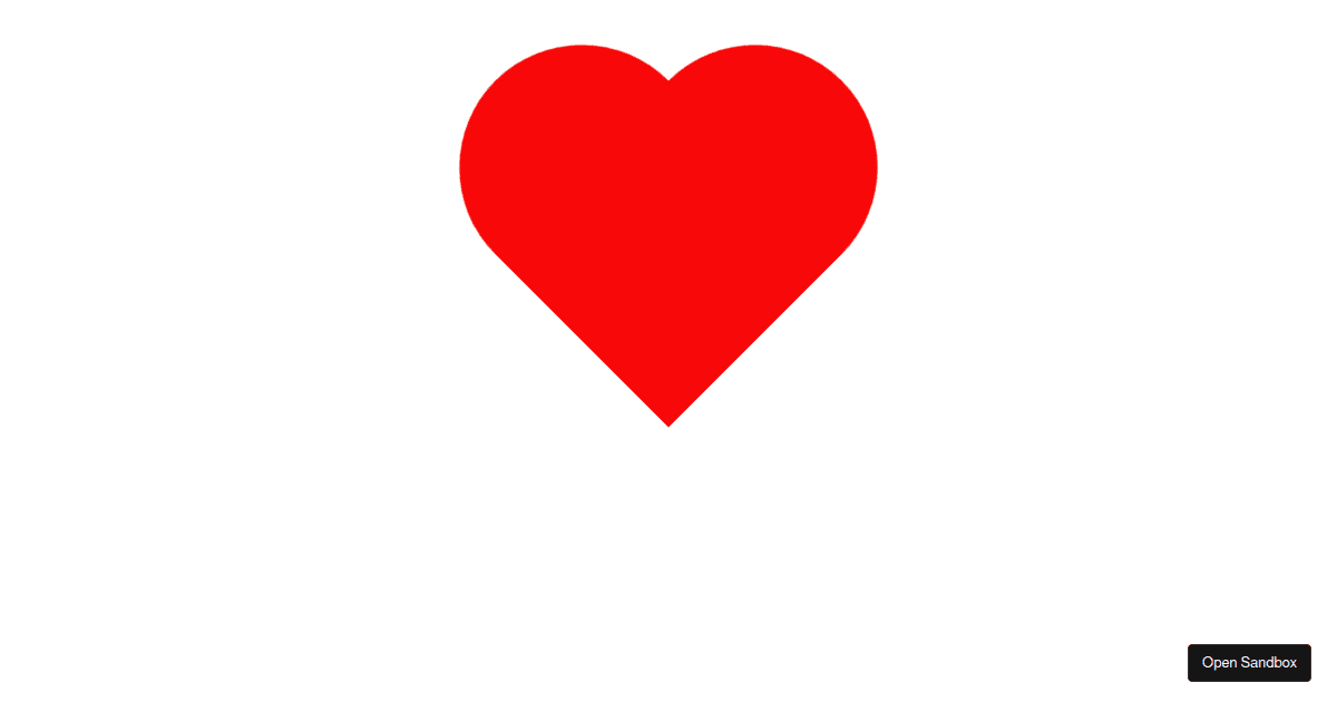Heart Css Codesandbox