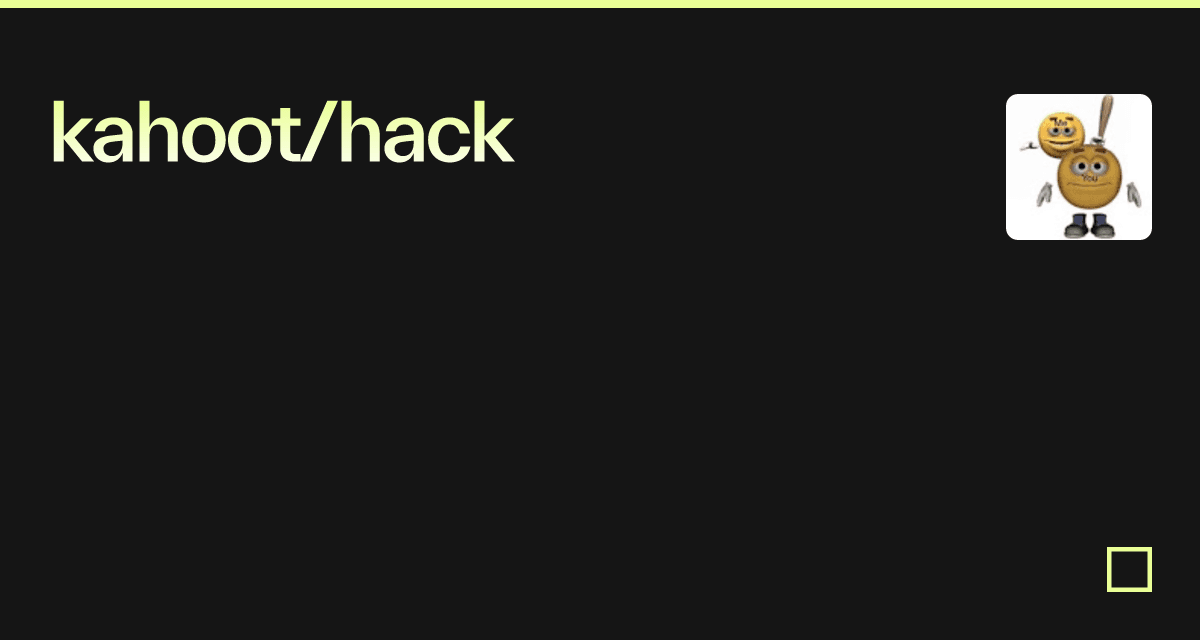 kahoot/hack - Codesandbox