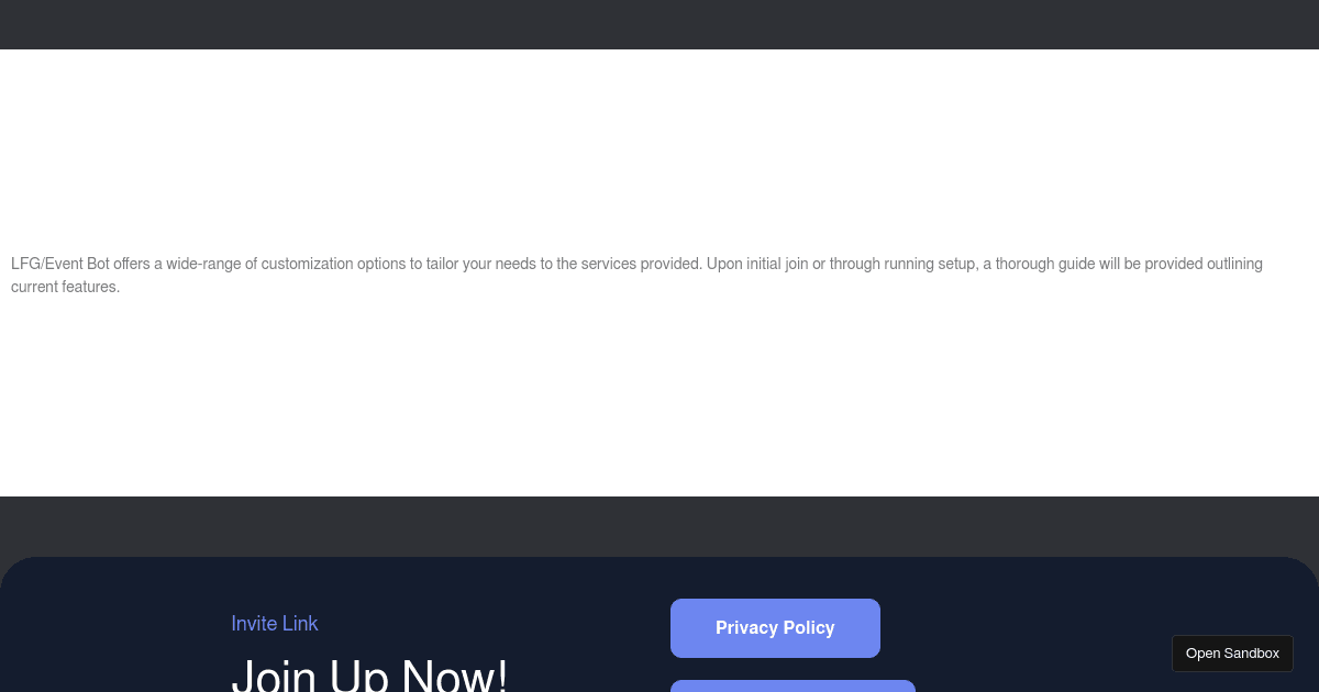 Steam Auth - LFG Event Bot - Codesandbox