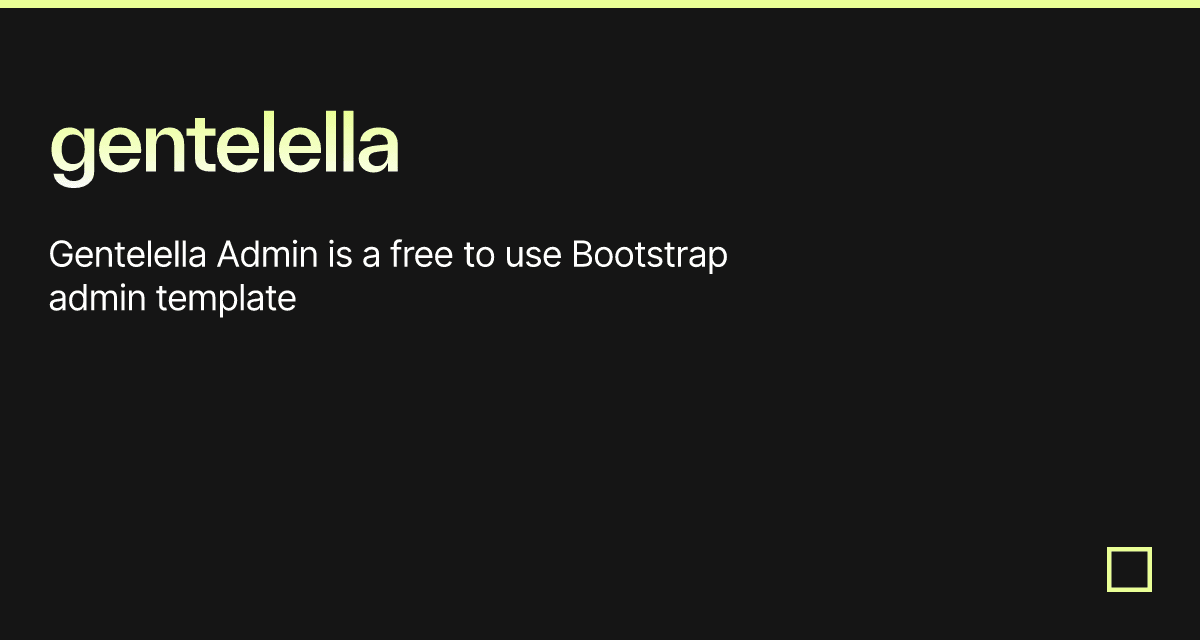 gentelella - Codesandbox