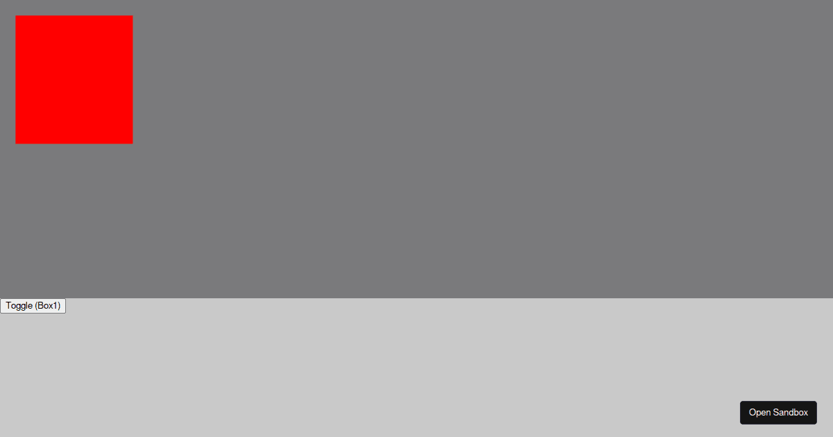 Framer Motion Transition Div Part 2 Codesandbox