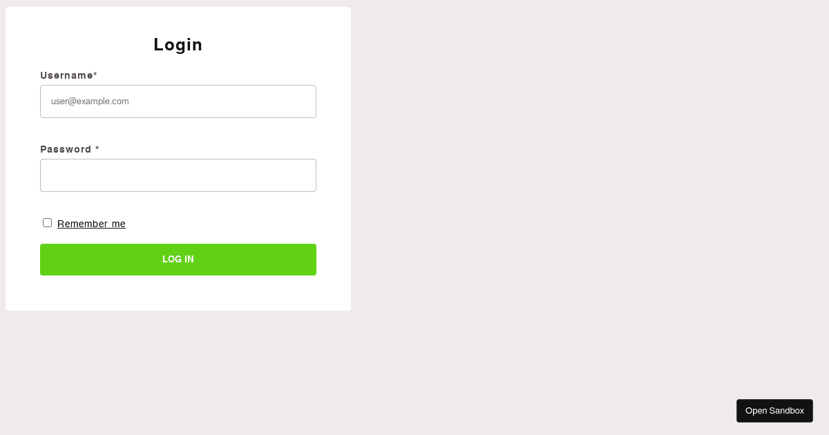 login-form-css - Codesandbox