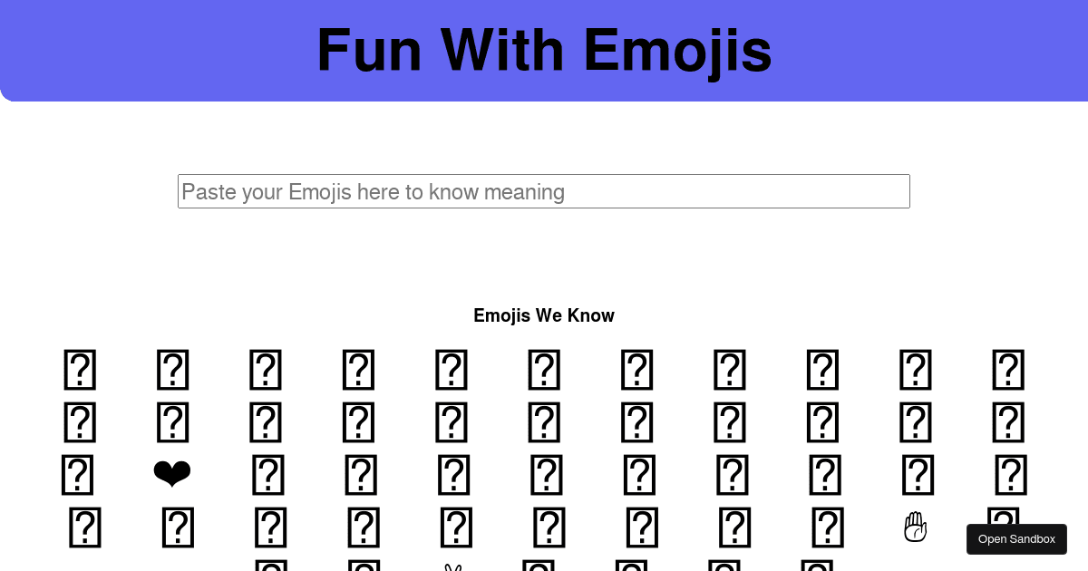 emoji-app - Codesandbox
