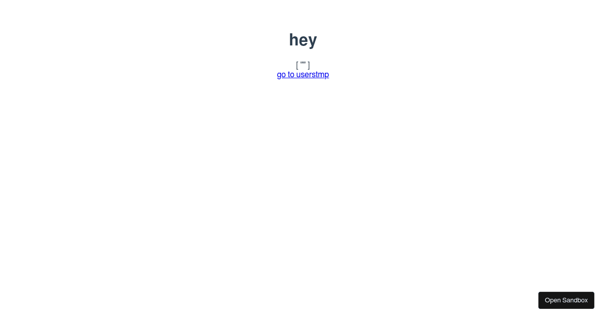 Vue Router Playground Forked Codesandbox