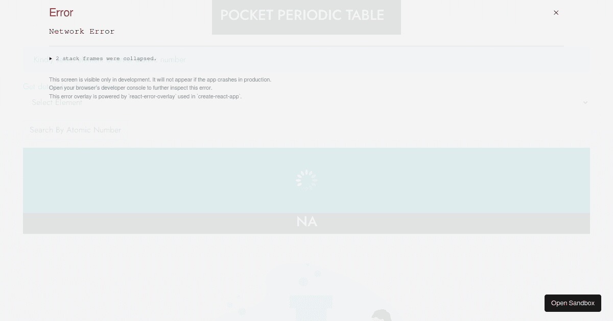 periodic-table-project - Codesandbox