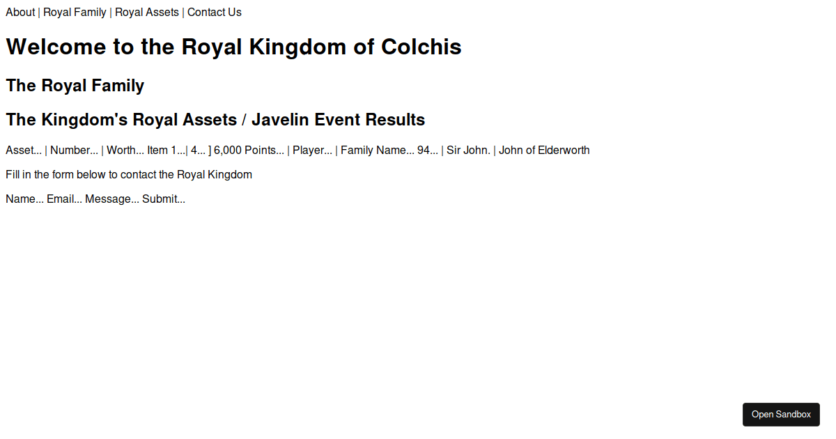 Tech Challenge - Codesandbox
