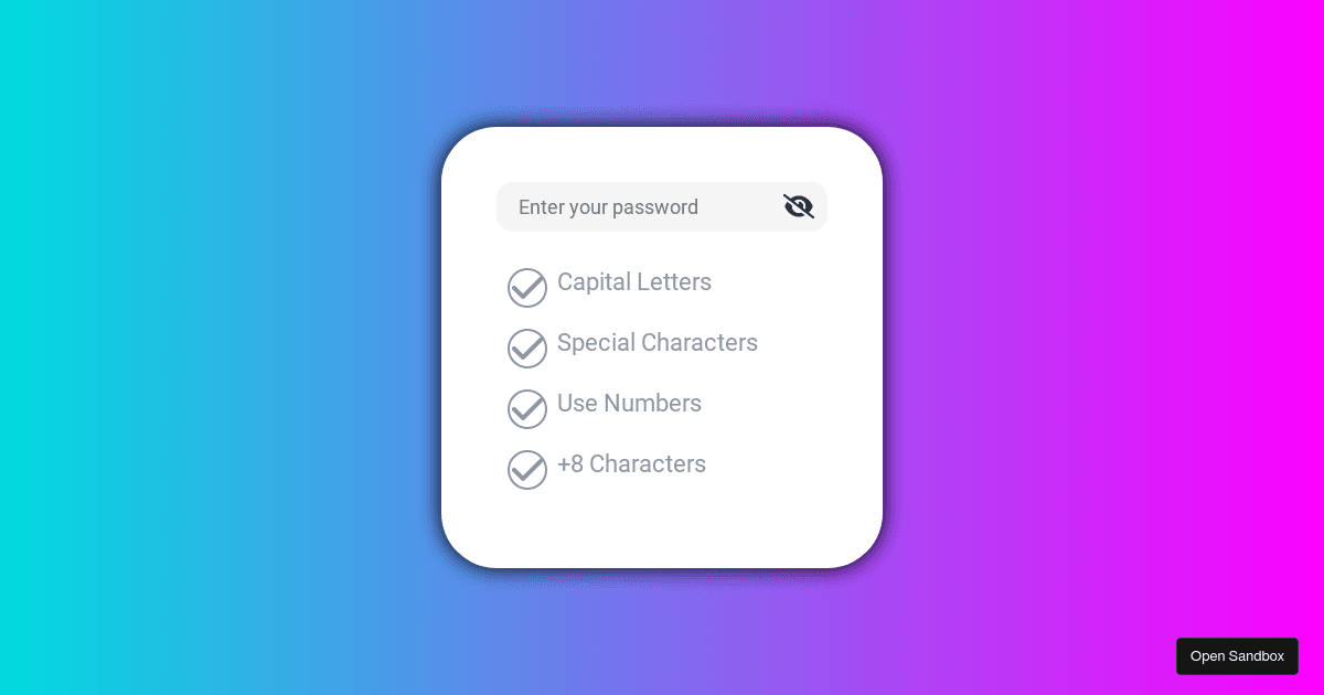 validation-password - Codesandbox