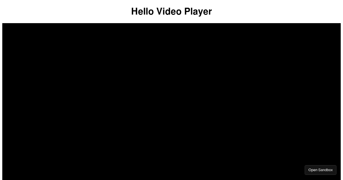 reactive-player - Codesandbox