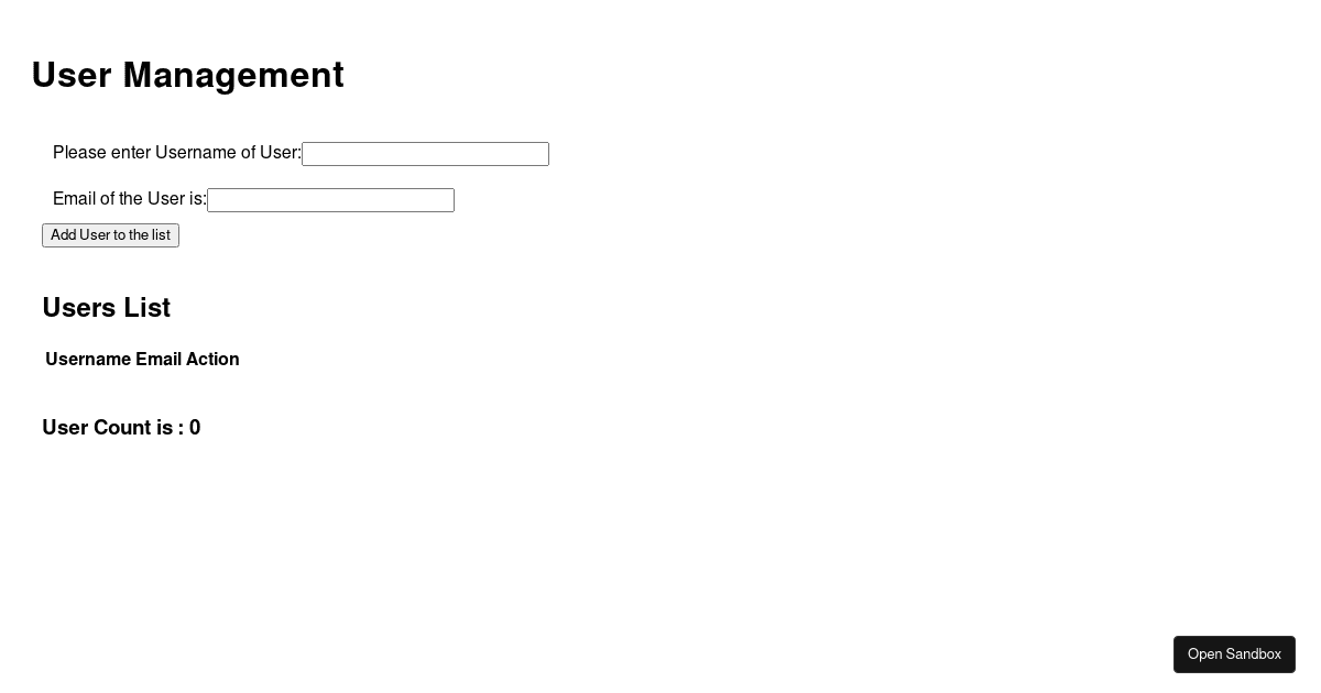 React Js Assignment 7 Codesandbox