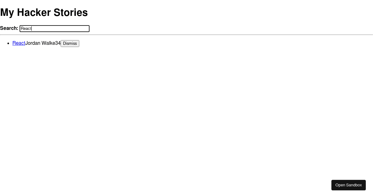 hacker-stories - Codesandbox
