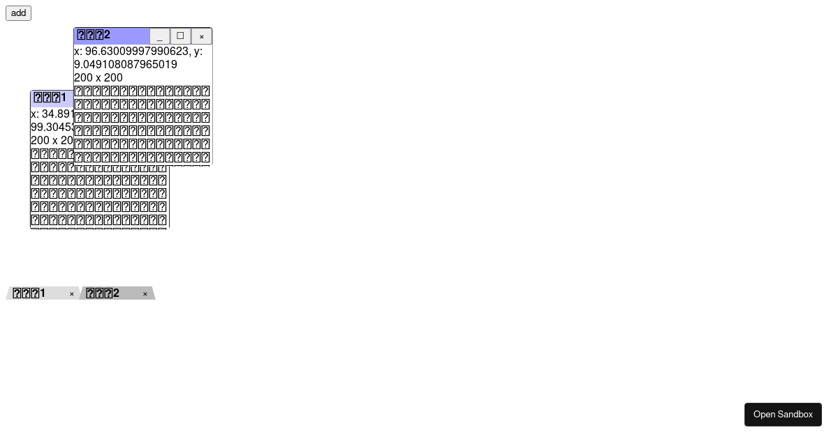 react-window-system-demo - Codesandbox