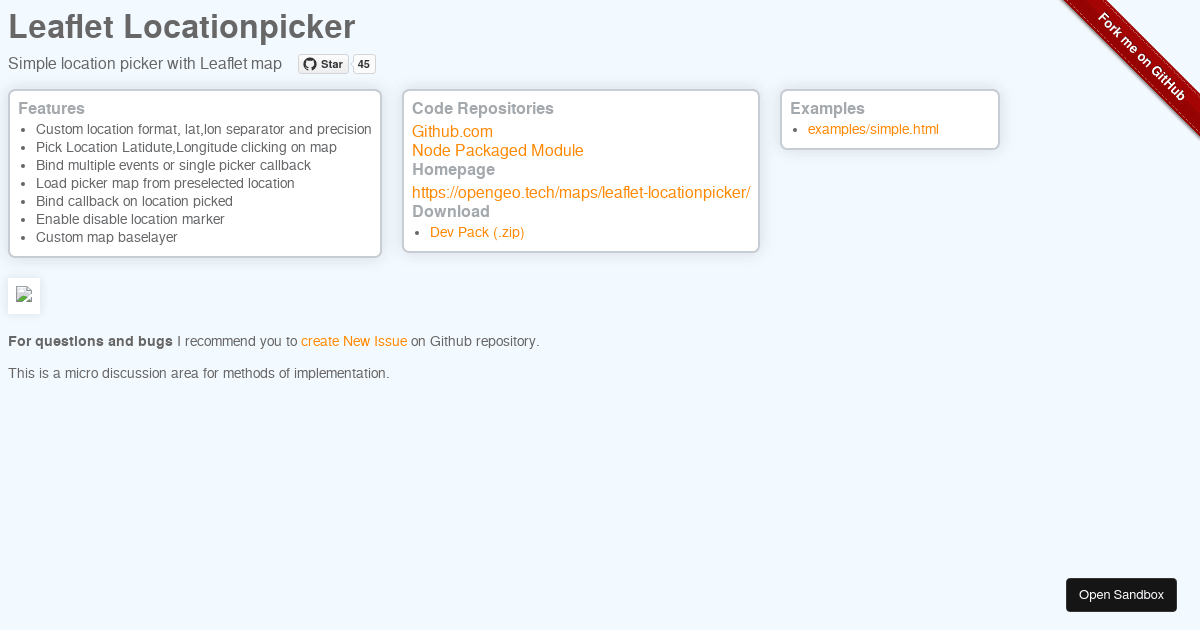 leaflet-locationpicker - Codesandbox
