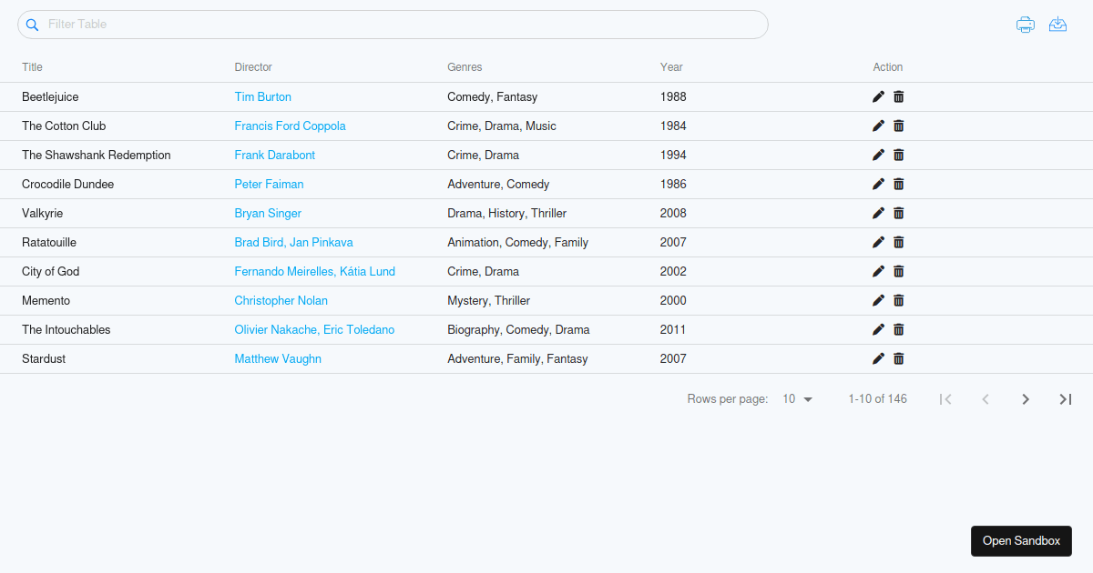 data-table-extensions - Codesandbox