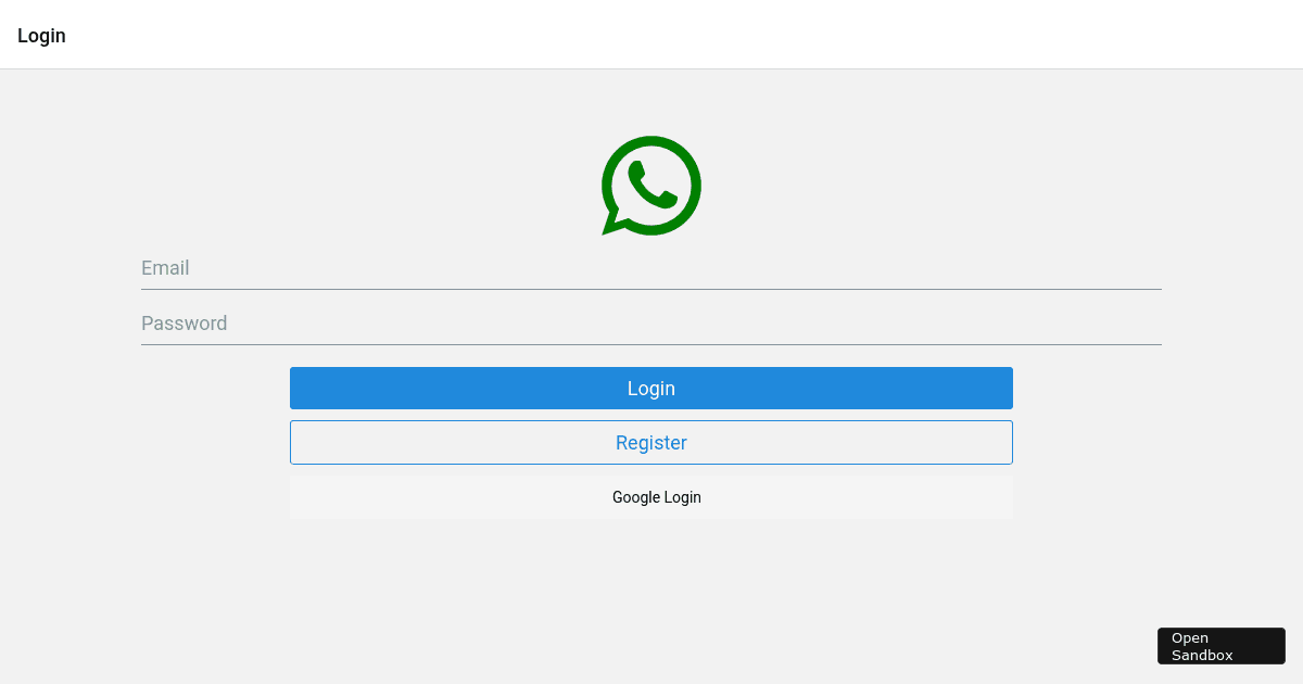 whatsapp - Codesandbox